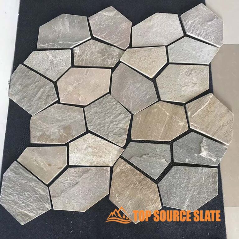 Irregular slate backed net flag paving stone - Top Source Slate