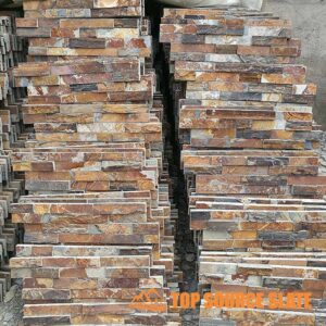 California gold slate natural ledge stone panels- 6 x 24 - Top Source Slate