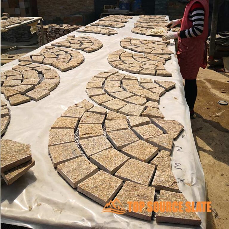 Natural stone crazy paving irregular slate flagstone for landscape ...