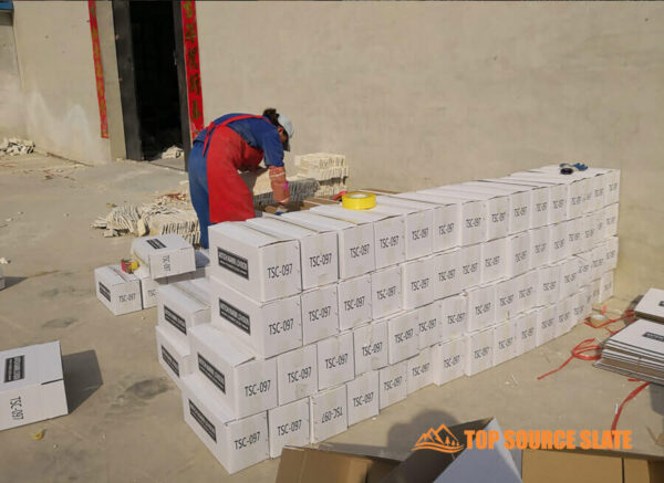 Packaging Method of Stacked Stone for exporting - Top Source Slate
